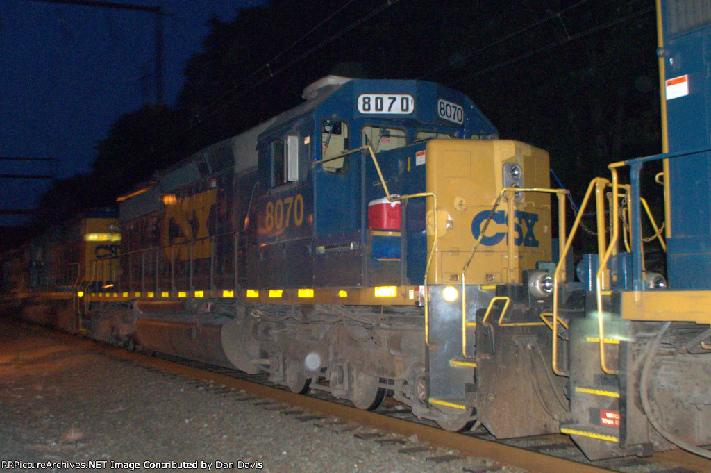 CSX SD40-2 8070 trails on C746-06